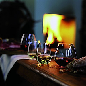 Riedel O Wine Tumbler Viognier/Chardonnay, Set of 4, Clear -11.29 fluid ounces