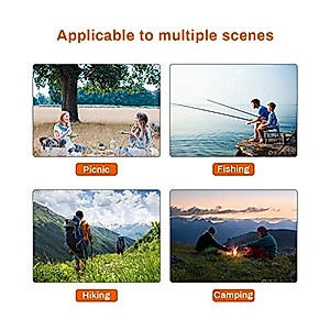 TRENTSNOOK Exquisite Camping Stool Folding Outdoor Fishing Chair Bag Camping Stool Portable Backpack Freezer Insulation Picnic Bag Hiking Seat Table Bag (Color : G271918B)