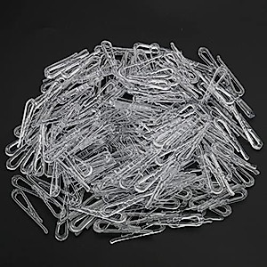 U Shape Shirt Clip ZCZQC 200PCS U Shape Clear Durable Plastic Alligator Clips Garment Clip with Teeth for Ties Socks Pants Shirts U-Shape Clothespins