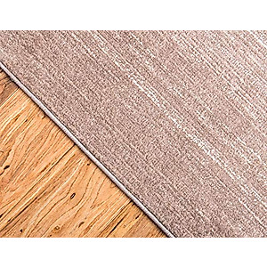 Unique Loom Uptown Collection Area Rug - Madison Avenue (2' 2" x 6' 1" Runner, Brown/ Ivory)