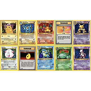 Zoo Packs TCG Vintage 1999 10 Card Lot - 1 1ST Edition Stamped Card Per Pack Guaranteed!