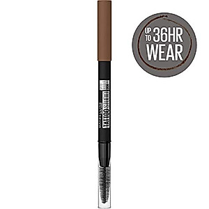Maybelline TattooStudio Waterproof Eyebrow Pencil, Sharpenable, Longwear, Long Lasting Eyebrow Pencil, Defined Brows, Pigment Brow Pencil, Soft Brown, 1 Count