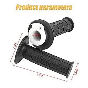 Throttle Handle Grip Cable, 47Inches Fuel Seat Handle Throttle Cable Throttle Housing Clamp for 50-250CC Motocross ATV Accessories