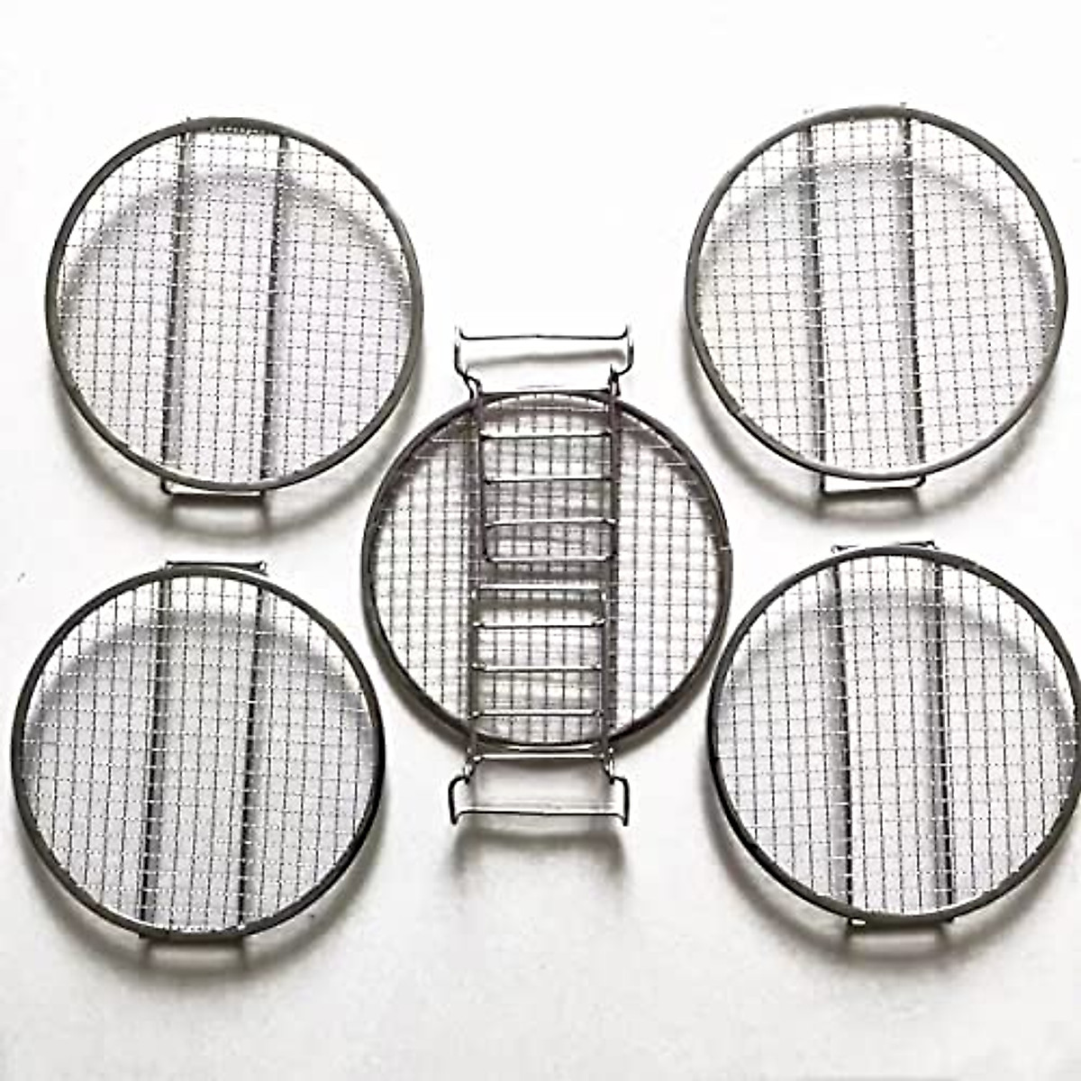 Senershuo Upgraded Dehydrator Rack For Ninja Foodi 6.5 & 8 qt, Instant Pot Duo Crisp 8 qt. Food Grade Stainless Steel Air Fryer Parts Easy Assemble & Healthy, silver