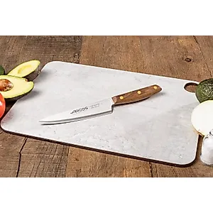 ARCOS Kitchen Knife 6 Inch Stainless Steel. Professional Kitchen Knife for Cooking. Ovengkol Wood Handle 100% natural FSC and 160 mm Blade. Series Nordika