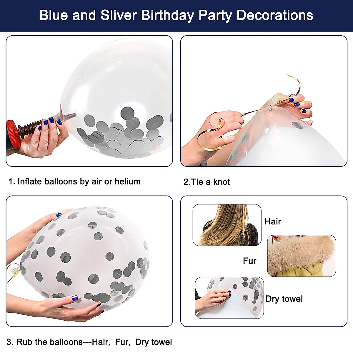 15th Birthday Decorations for Boys Girls - Navy Blue Birthday Decorations For Boys Girls Including HAPPY 15th BIRTHDAY Decorations Backdrop Tablecloth Balloon Garland Kit -15th Bday Decorations