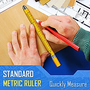 Valentines Day Gifts for Him Boyfriend - Multitool Pen Gifts for Men Dad Husband Cool Gadgets with Magnetic Pickup Tool Ruler Level Light Unique Birthday Father's Day Gifts for Men Who Have Everything