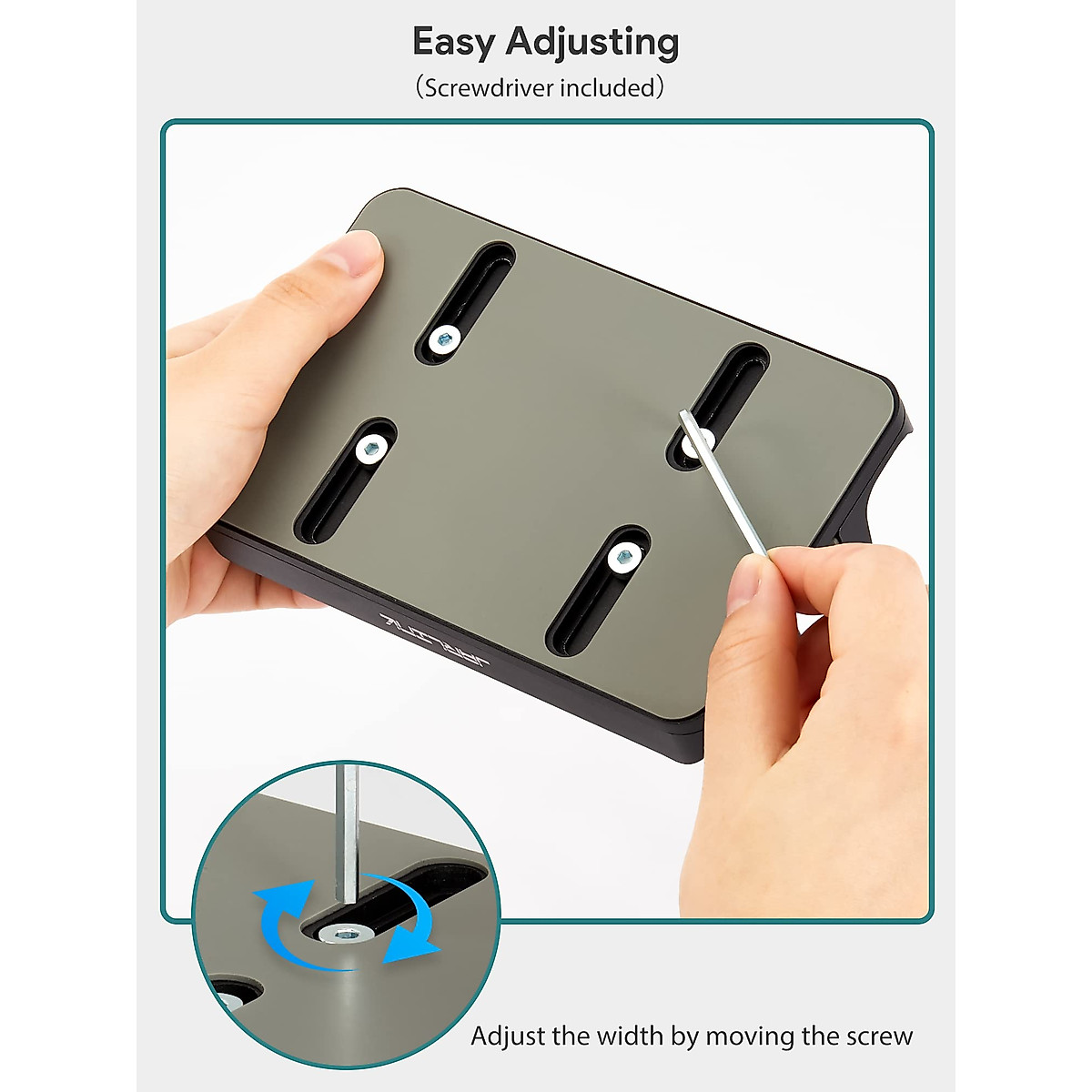 JARLINK Vertical Laptop Stand Holder, Upgraded 1 in 2 Aluminum Laptop Stand for Desk with Adjustable Dock Size (up to 17.3 inches), Fits All MacBook/Surface/Gaming Laptops, Black