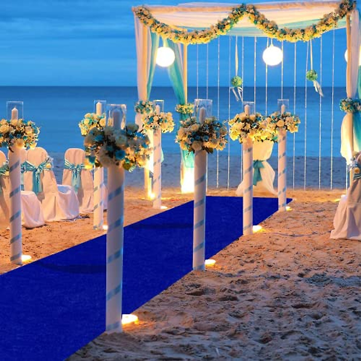Wedding Decorations Aisle Runner for Wedding Ceremony Royal Blue Velvet Aisle Runner 15FTx2FT Party Runner Aisle Outdoor Aisle Hallway Wedding Runner for Bridal Shower Indoor Church Aisle Carpet