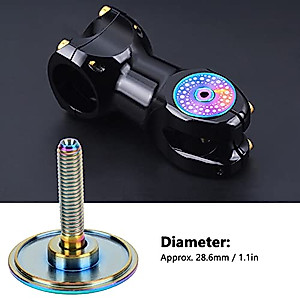 FECAMOS Headset Top Cover, 28.6mm  Headset Top  Replacement Waterproof Rust Proof for Road Bike