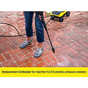 Karcher Rotary Dirtblaster Spray Wand for Electric Power Pressure Washers K2-K5, Black