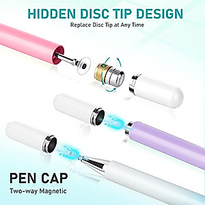 Stylus Pens for Touch Screens, 3 Pack Disc Universal Stylus Pen for iPad pro/Mini/Air/iPhone/Android/Microsoft Tablets and All Capacitive Touch Screens