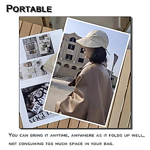 huablo] UPF 50+ Womens Sun Hat Wide Brim Sun Hat UV Protection Hiking Fishing Hats ZYMao-0001 Beige