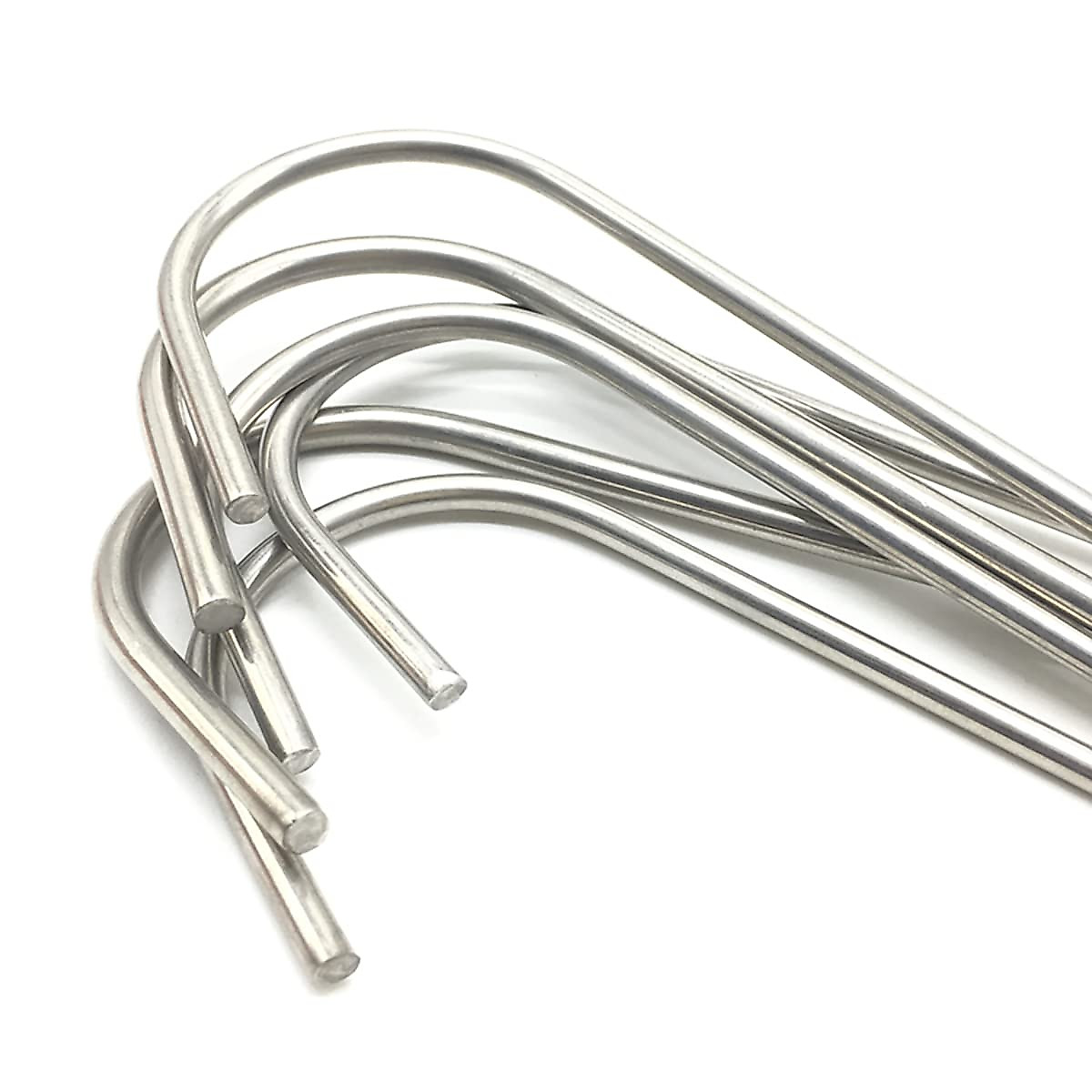 Smoker Meat Hooks 8'', Heavy Duty Hook, Stainless Steel Butcher S-Hooks Meat Hooks for Smoker, Meat Hooks Butchering, Chicken Hunting Ribs Fish Beef Poultry Hanging Grill Hook , BBQ(8 inch 5pack)