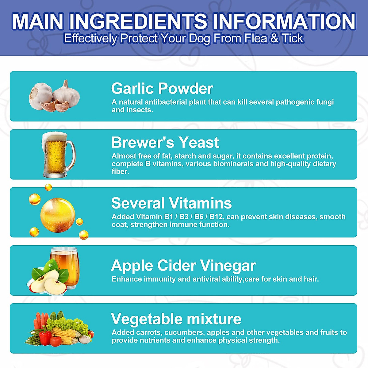 Advanllent Flea & Tick Prevention Supplement - Natural & Functional Flea Treatment for Dogs Soft Chew - Help with Dog Flea and Tick Treatment, Coat Smooth, Immune Health - 90 Count Flea Chewables