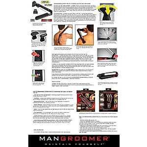 MANGROOMER - ULTIMATE PRO Back Shaver with 2 Shock Absorber Flex Heads, Power Hinge, Extreme Reach Handle and Power Burst