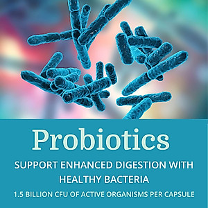 Morter HealthSystem Alkadophilus (2 Pack) Best Process Alkaline — No Refrigeration Probiotic & Prebiotic Digestive Supplement — 1.5 Billion CFU of Good Bacteria & Beetroot