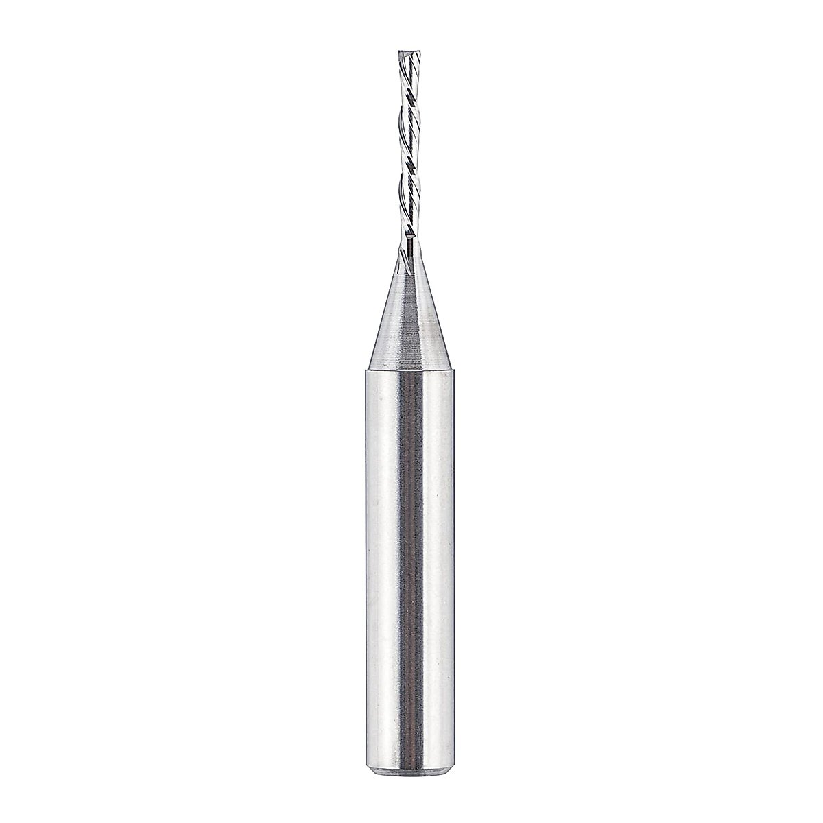 SpeTool Down Cut Spiral Router Bit 1/16 inch Cutting Diameter with 1/4 inch Shank End Mill for Woodwork CNC Machine Tools