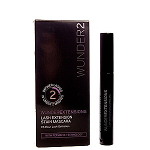 WUNDER2 WUNDEREXTENSIONS Makeup Eye Lash Extension Stain Mascara, Volume And Length Long Lasting Waterproof, Black