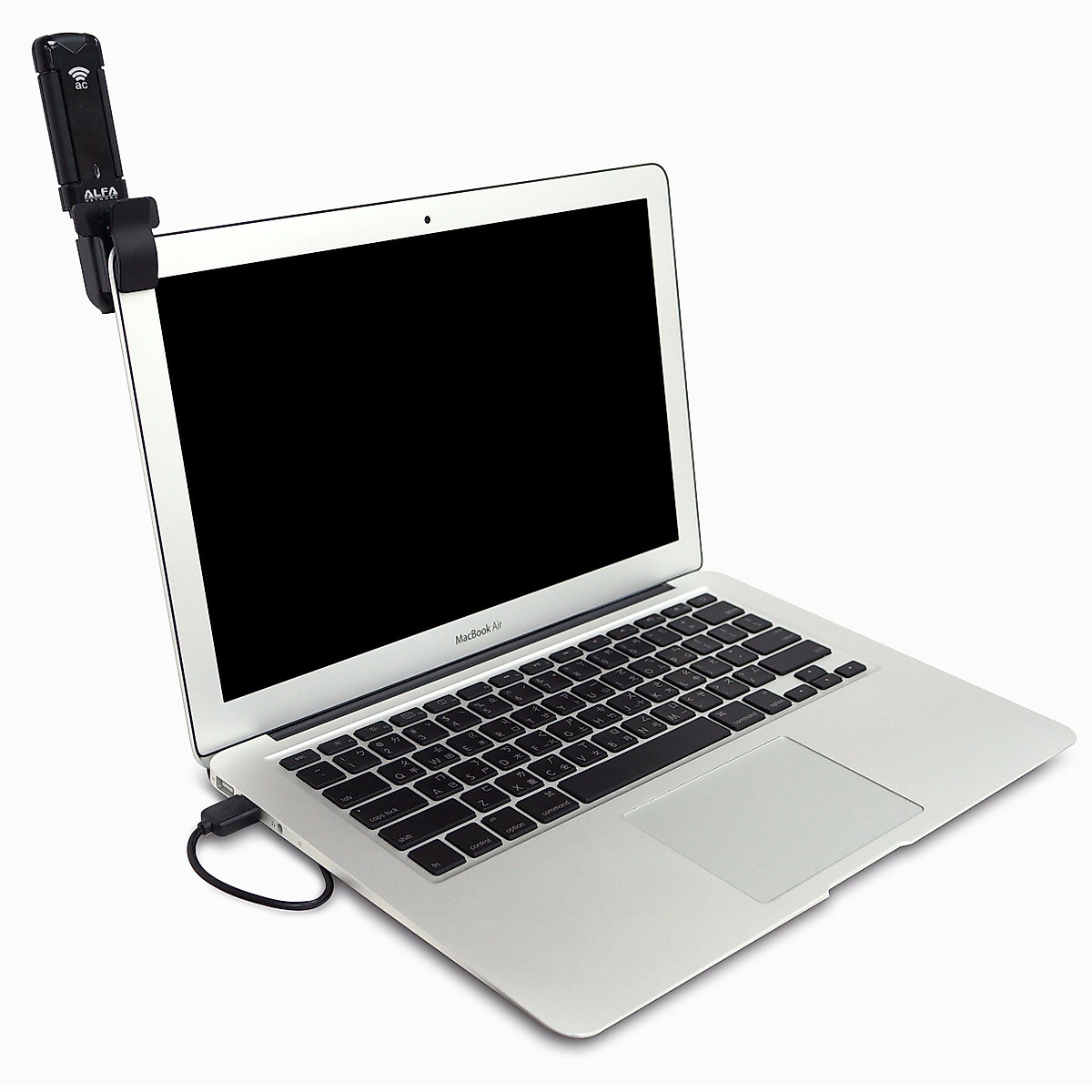 Alfa Long-Range AWUS036EAC AC1200 Wireless USB Wi-Fi Adapter - USB Dongle Adapter for Ultimate Compactness Holder w/Clip & Suction Cup Included