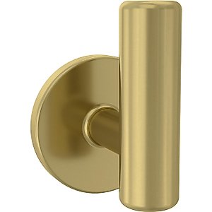 Franklin Brass Cylindrical Post (5-Pack) Single Wall Hooks 1-Prong Coat/Hat Satin Gold Hooks for Hanging Wall Mount Hanger Clothes, Purse, Bag, Towel Organization Decorative Wall Hooks B48024K-SG-C