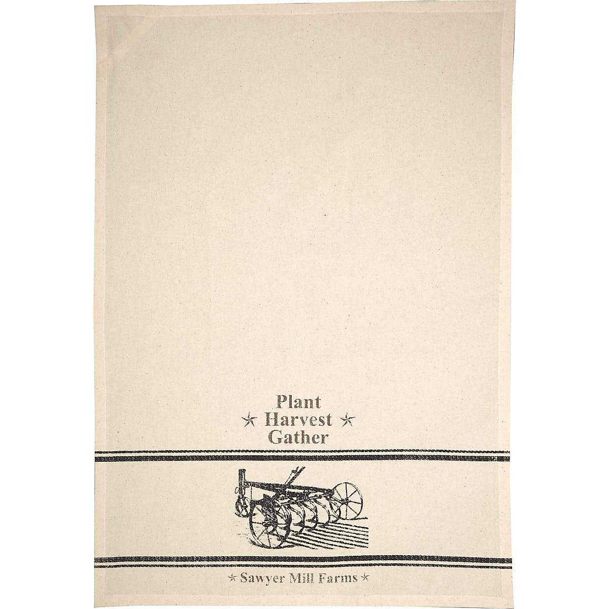 VHC Brands Sawyer Mill Kitchen-linens, Towel Set of 2 19x28, Corn & Plow