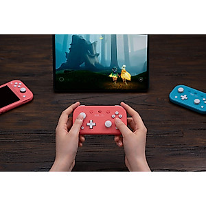 8Bitdo Lite 2 Bluetooth Gamepad for Switch, Switch Lite, Android and Raspberry Pi (Pink)