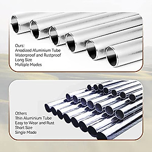 Litu Wind Chimes for Outside with Wood Wind Catcher, 37 Inches Large Aluminum Windchimes Outdoors for Patio Decoration & Zen Atmosphere, Great as a Gift for Family & Relative(Silver)