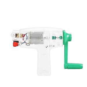 Tiiyee Generator, 6.3V 0.2A Hand Crank Driven Electricity Generator Mechanical Emergency Power Supply Generators Science Education Kits for Classroom Physics Teaching Demonstrations