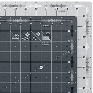 Arteza 24"x36" Cutting Mat with Grid & Non Slip Surface, Self Healing Cutting Mat for Fabric, Paper, Vinyl, Plastic, Craft Supplies for Quilting, Sewing, Scrapbooking