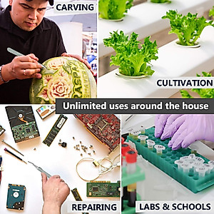 MEDHELP Pack of 100 Disposable Surgical Blades 11 and Pack of 3 Scalpel Handle #3 - Size 11 Scalpel Blades for Surgical Knife Scalpel, High Stainless Steel Dermablade Surgical Blades