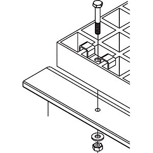 Grating Clip, 316 Stainless Steel, PK25