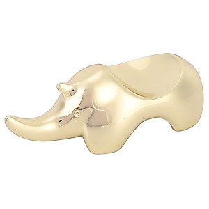 OKJHFD Chopsticks Holder Cute Animal Figurine Chopsticks Stand Ornament Art Crafts for Home Decor Desktop Kitchen (6x2.3x2.1cm/2.4x0.9x0.8in) (gold)