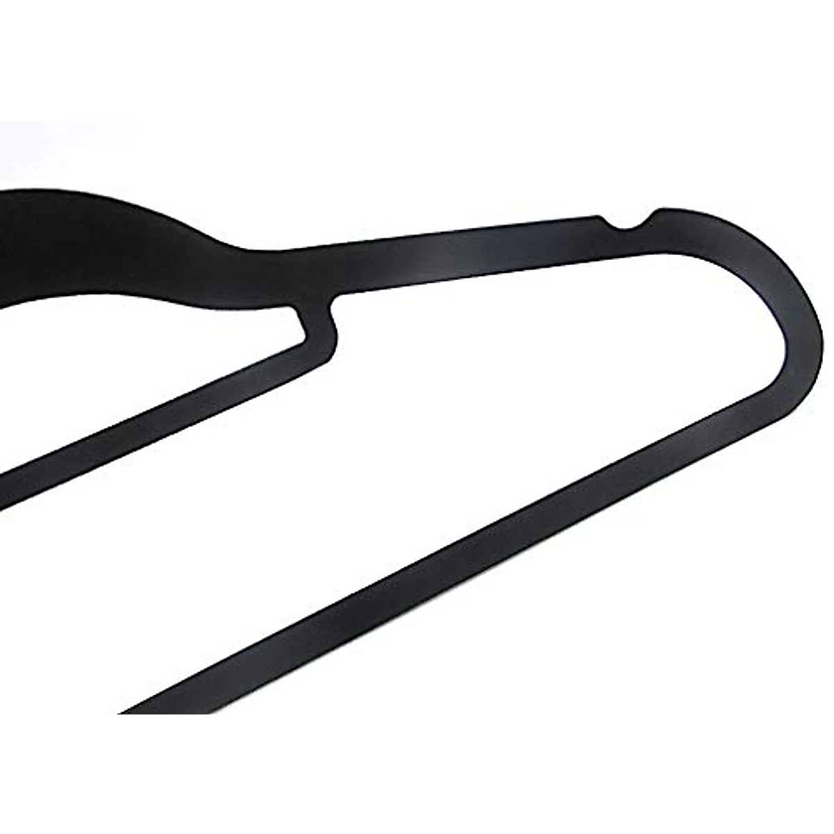 Velvet Covered Hangers – 30 Pack Non-Slip Black Hangers for Clothes – Premium Quality Materials - Easy Slide & Sturdy Design – Slim to Save Closet Space