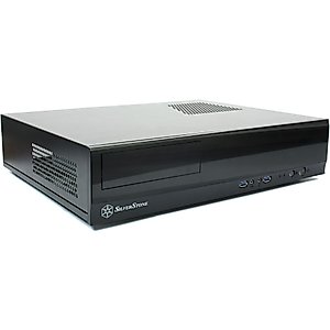 SilverStone Technology Milo Series Aluminum / Steel Micro-ATX Media Center / HTPC Case, Black (ML03B)