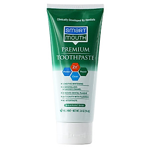 SmartMouth Premium Toothpaste, Travel Friendly 3.4 Ounce Size