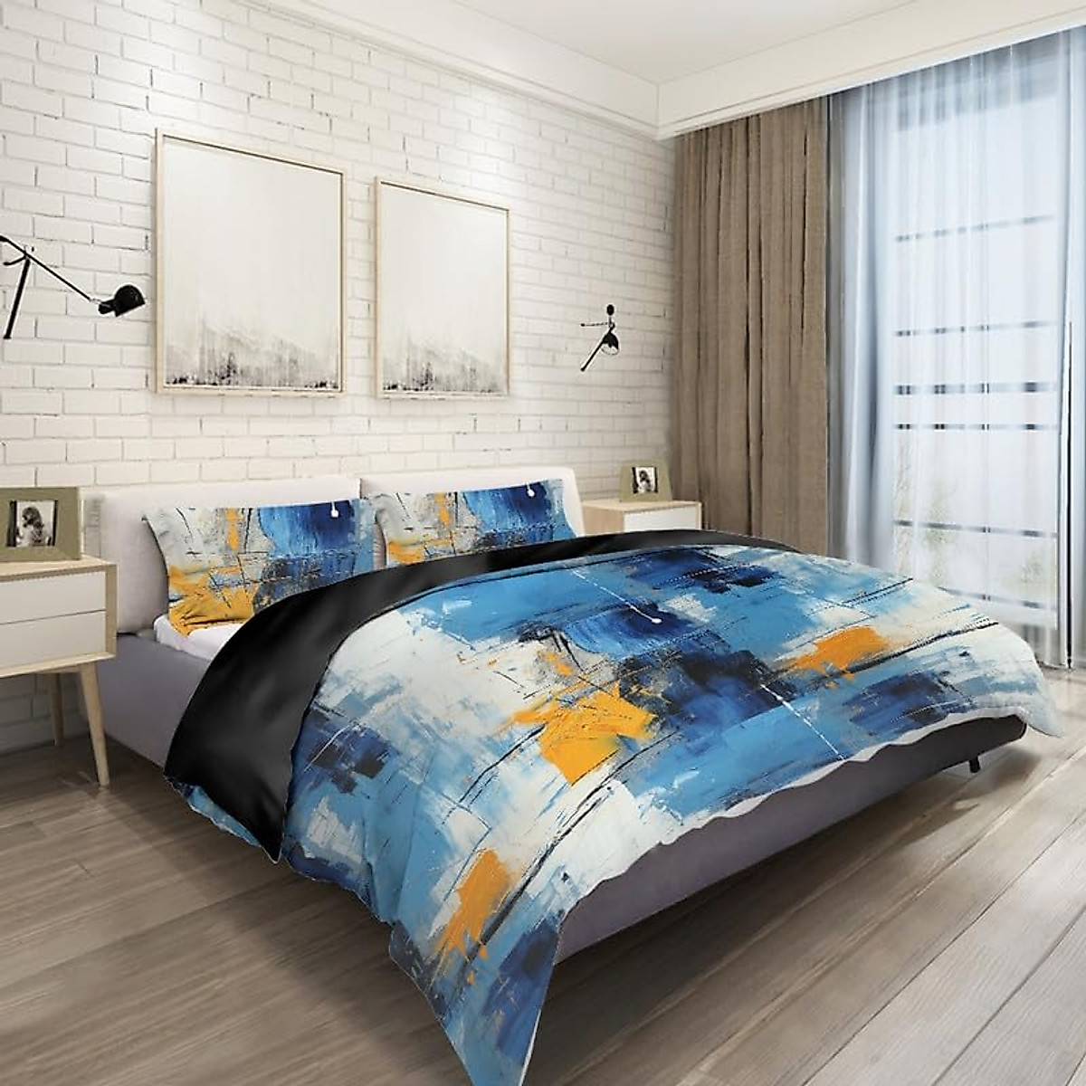 Xarleslyna King Size Duvet Cover Sets Rottweiler Dog Ultra Soft Quilt Cover Puppy Dog Printed 3 Piece Rottie Rottie Rottie Bedding Comforter Duvet Cover (104"x88")