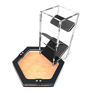 C4Labs Mini Personal Size Hexagon Gaming Dice Tray-7"x5.5"