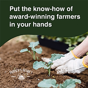 Farmer’s Secret Soil Revitalizer (8oz) - Organic (OMRI Listed) Soil Microbe Booster - Liquid Compost Soil Amendment - Great for Spring Application - Activated Humic Acid