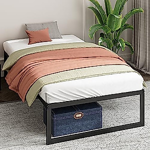 ZINUS Abel Metal Platform Bed Frame / Mattress Foundation with Steel Slat Support / No Box Spring Needed / Easy Assembly, Twin