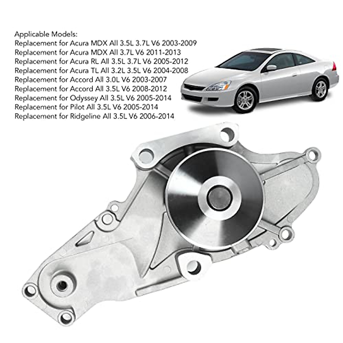 Timing Belt Water Pump Kit, Precise Low Noise Safe Strong Strength 19200 RDV J01 Stable Connection for Acura