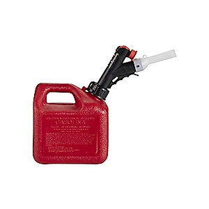 GARAGE BOSS GB320 Briggs and Stratton GarageBoss Press 'N Pour 2+ Gallon Gas Can, Red & GB310 Briggs and Stratton GarageBoss Press 'N Pour 1+ Gallon Gas Can, Red