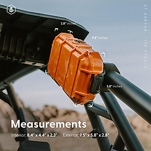 Evergreen 56 ToughBox - EDC Dry Box Protective Case USA Made for Organization of Cameras, Phones, Camping, Fishing, Hiking, Water Sports (Clear)