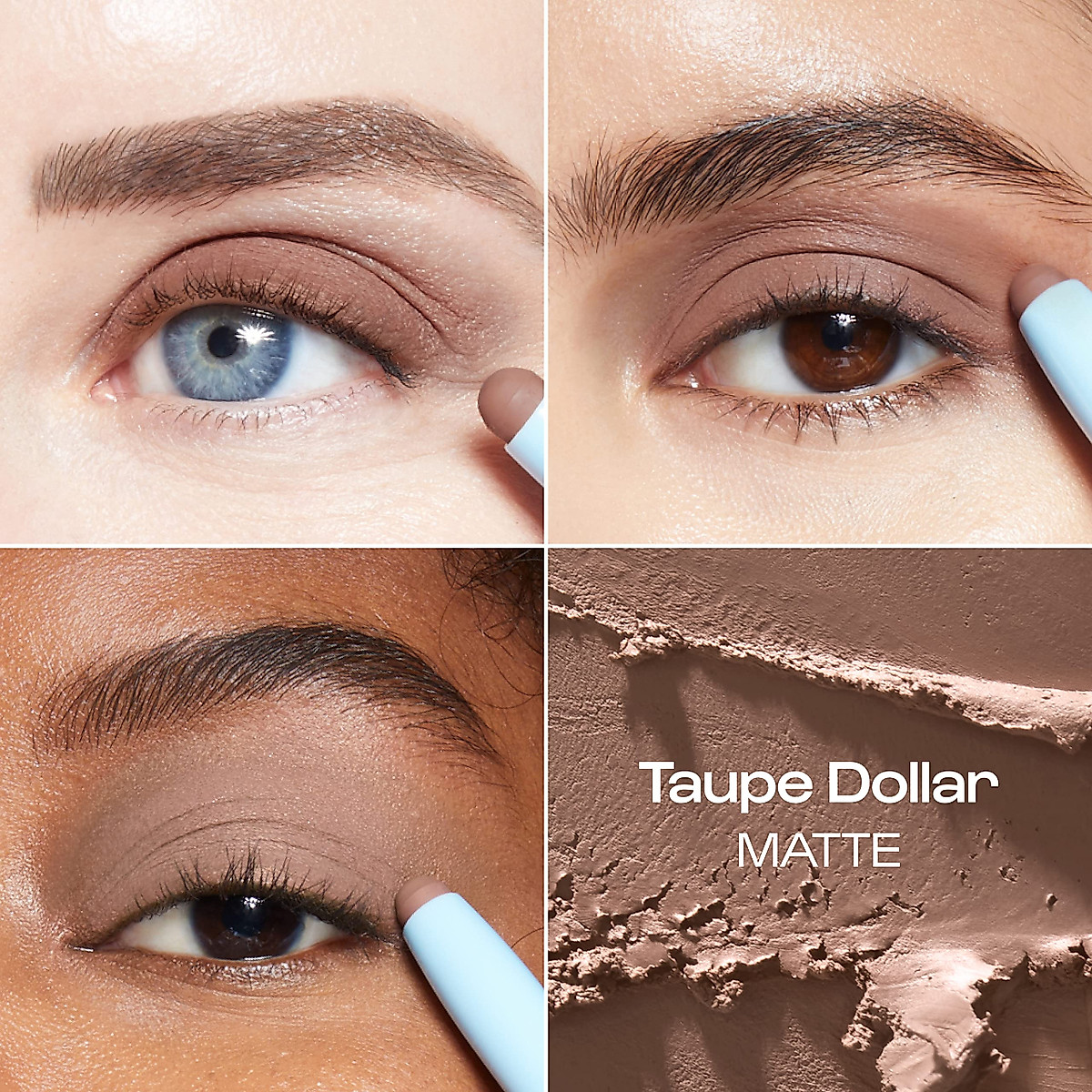 ALLEYOOP 11th Hour Waterproof Cream Eyeshadow Stick - Long-Lasting Eye Shadow & Eyeliner, Cream to Powder Eye Brightener & Highlighter Pencil Makeup for Women - Smudge-Proof, Taupe Dollar (Matte)