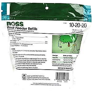 Ross 14266, Fertilizer Refills, for Evergreen Root Feeders, 36 Refill Units