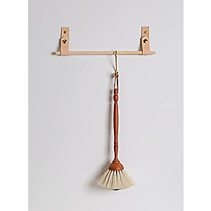 KEYAIIRA - Leather Hanger Strap with Snap that Opens & Closes - functional wall entryway organizer hook bathroom hand towel holder brass boho decor wall jewelry holder