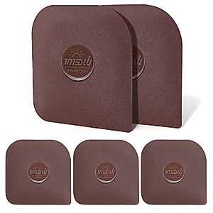 Pan Scraper, 5 Pcs Pot Scraper Plastic, Pot Scraper Non Scratch for Cast Iron, Pot and Pan Cleaning, Sturdy Scraper Kitchen Tool