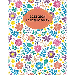 A4 Academic Diary 23-24 week to view: 2023-2024 Teacher Planner July to June, Simple and large Teacher Planner 2023 2024