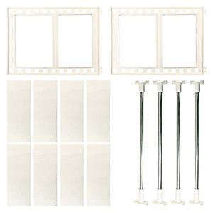 Aluvee Under Sink Storage and Organiser - Multipurpose Sliding 2-Tier Under Sink Organiser for Bathroom Kitchen - Top & Bottom Sliding Cabinet Organiser, White