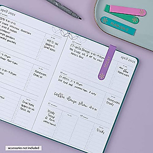 Erin Condren Designer Desk Accessories - Productivity Magnetic Bookmark Set of 4. Compatible with Erin Condren Spiral Notebooks, Planners, Agendas and Much More